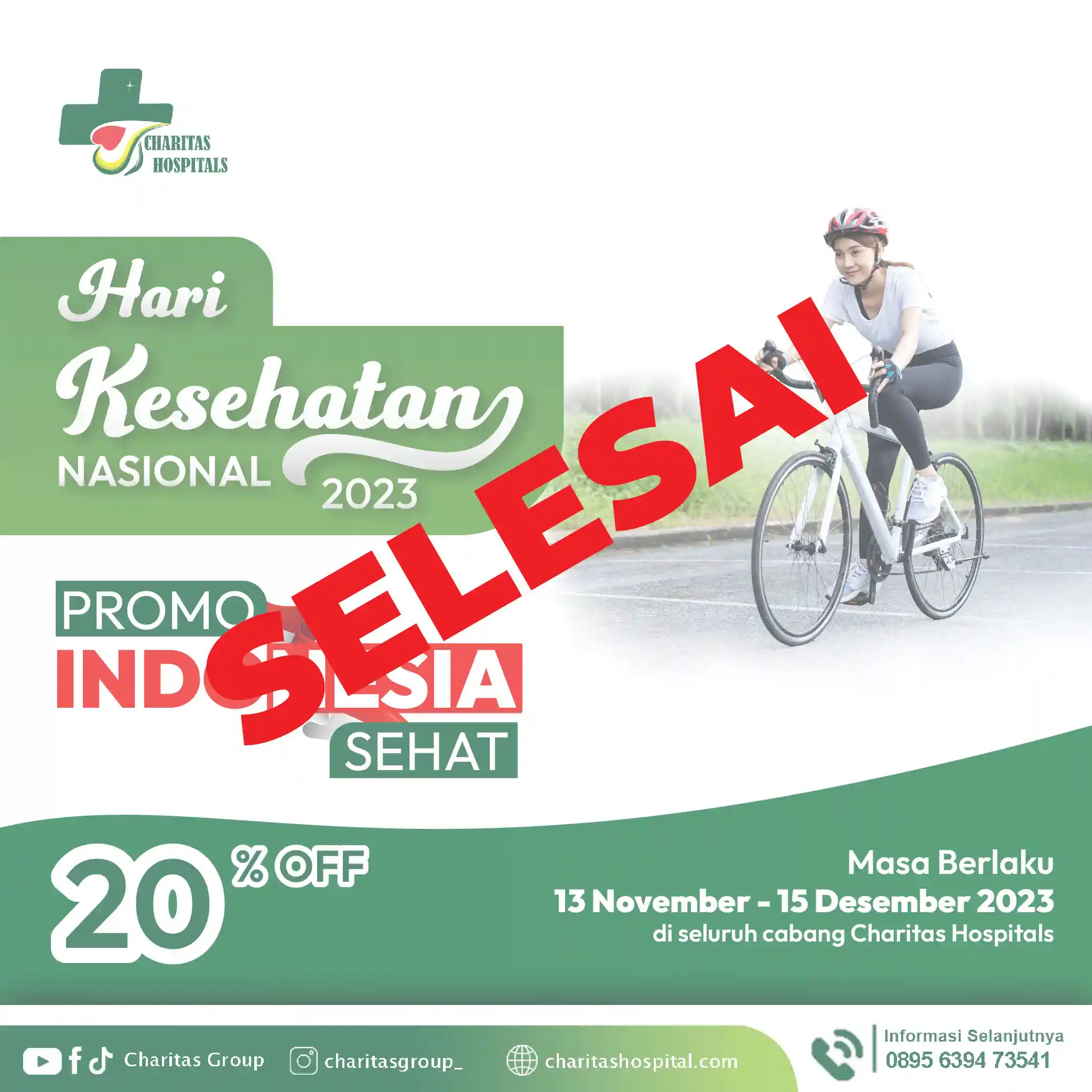 Charitas Group | Promo Indonesia Sehat | Hari Kesehatan Nasional 2023